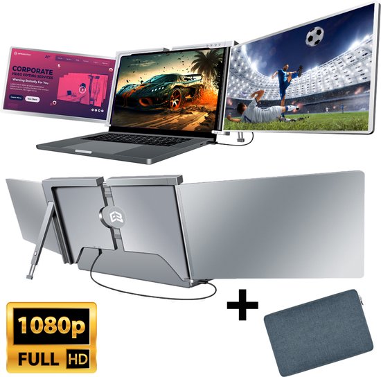 E3MAX Tri-screen - Portable Monitor - Triple screen - Beeldscherm ...