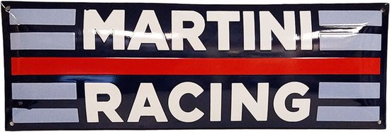 Martini Racing Logo Emaille Bord - 60 x 20cm | bol
