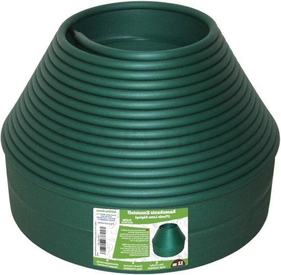 12 meter Groene Flexibele Kunststof Gazonrand - Stay-in-Place Design ...