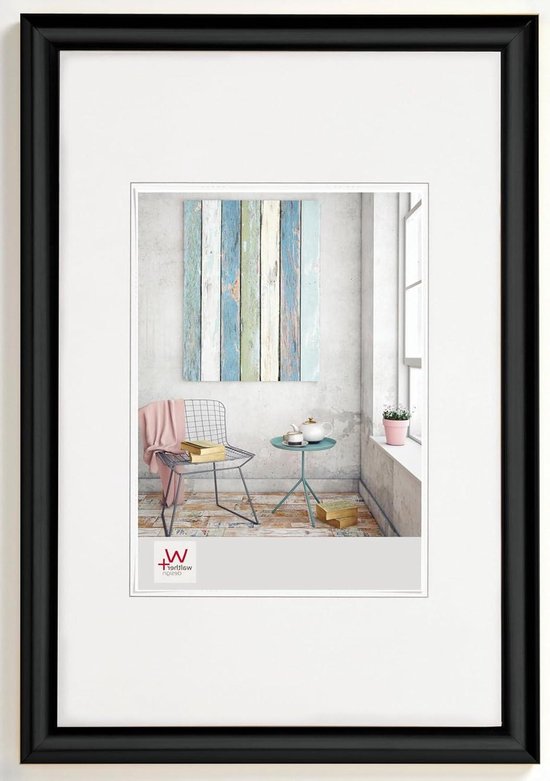 Zwart 40 x 60 cm Trendstyle Fotolijst Kunststof Lijst KP460B - Moderne ...