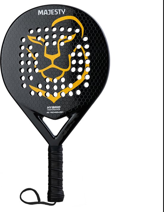 Majesty Royal Gold Padel Racket Inclusief Polskoord, Ronde Vorm, 3D ...