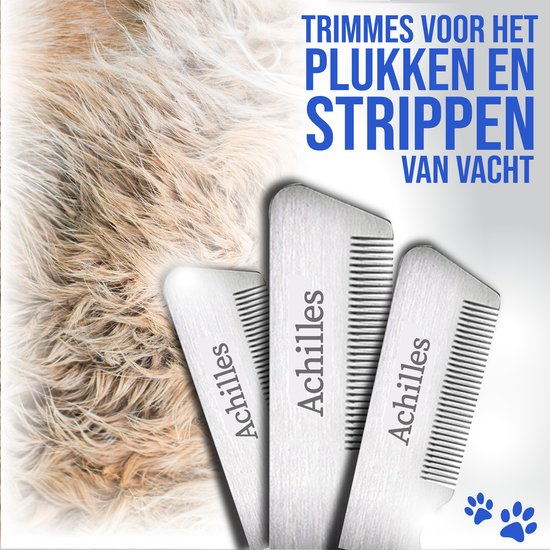 Achilles® Trimmes Kat & Hond - Plukmes - Stripmes - Hond&Kat verzorging ...
