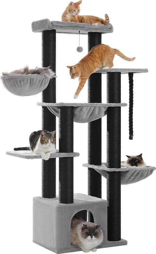 Kattenu KittyKingdom - Stevige krabpaal voor zware katten - Extra Dikke ...