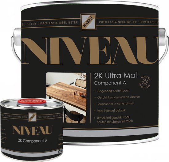 Niveau 2K lak ultra mat 2,5 liter | bol