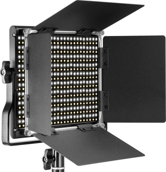 Dimbare Twee-Tonige LED met U-Beugel en Barndoor - Professionele Video ...