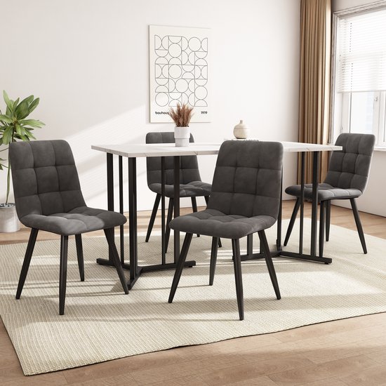 Sweiko Eetset (5-delige set), 4-delige stoel eettafel set, Moderne ...