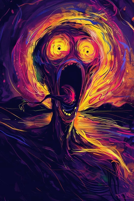 De Schreeuw Poster | Artistieke Poster | Van Gogh Geïnspireerd Poster | Emotioneel... | bol