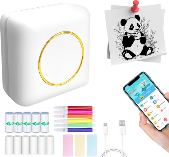 Gatson - Mini Printer - Mini Printer voor Mobiel - Pocket Printer ...