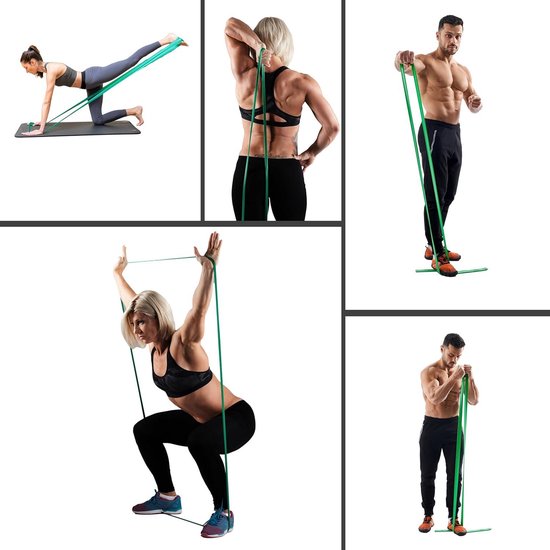 Fitness band - natural latex - pull-up aid - strength training | bol