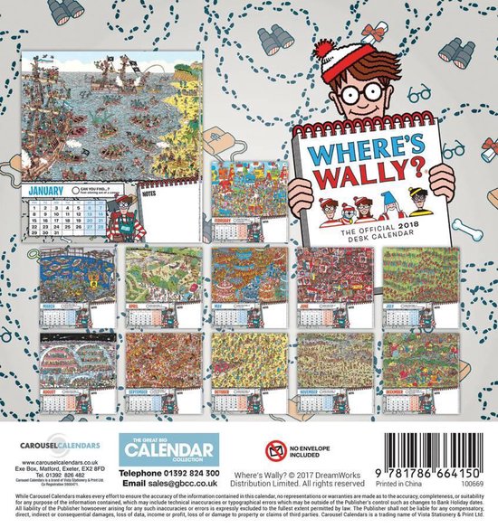 Wheres Wally Deskkalender 2018 | bol.com
