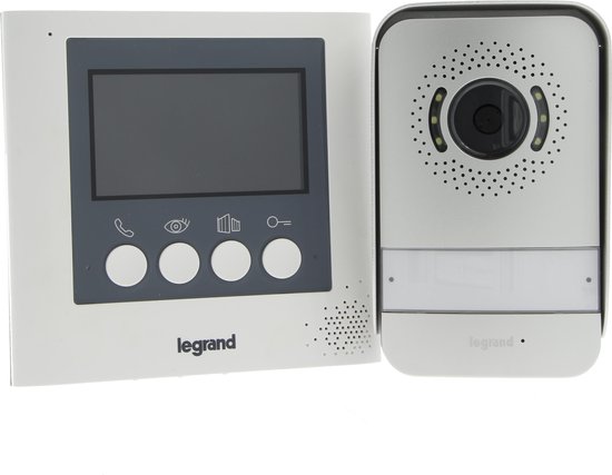 Legrand 360° videofoon systeem - grijs - 4,3" kleurenscherm | bol