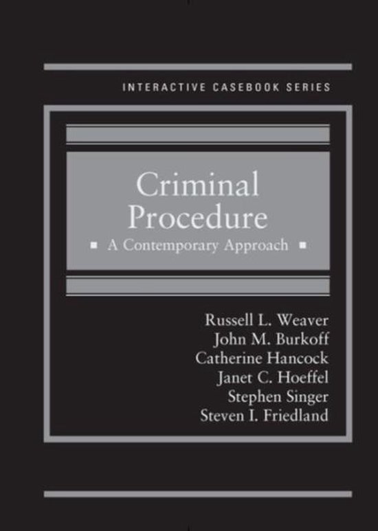 Criminal Procedure | 9781628109665 | Russell Weaver | Boeken | bol