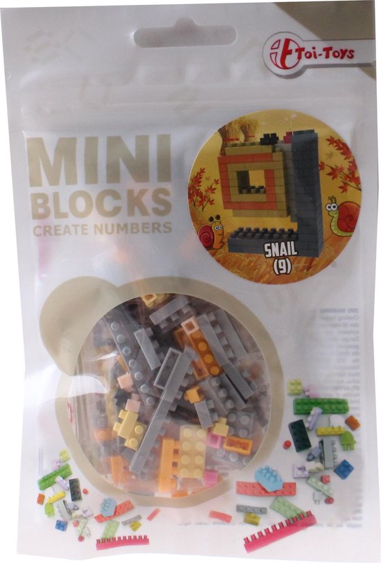 Toi-toys Bouwpakket Mini Blokken Slak 16 Cm | bol