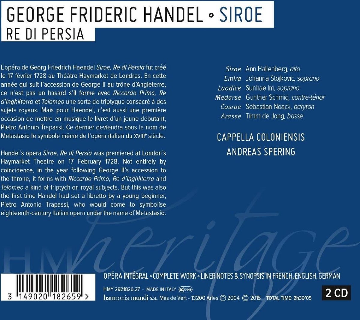 Siroe, Andreas Spering | CD (album) | Muziek | bol.com