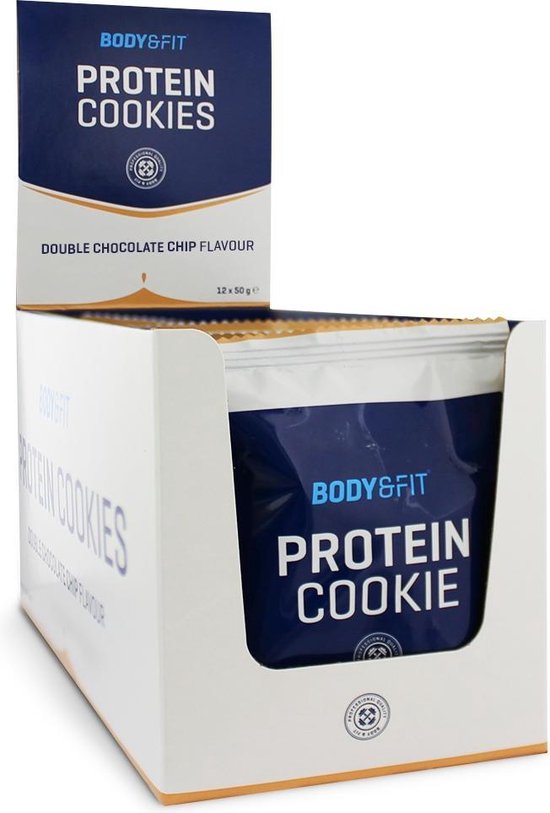 Body & Fit Protein Cookies - 1 box - Almond Cookie | bol.com