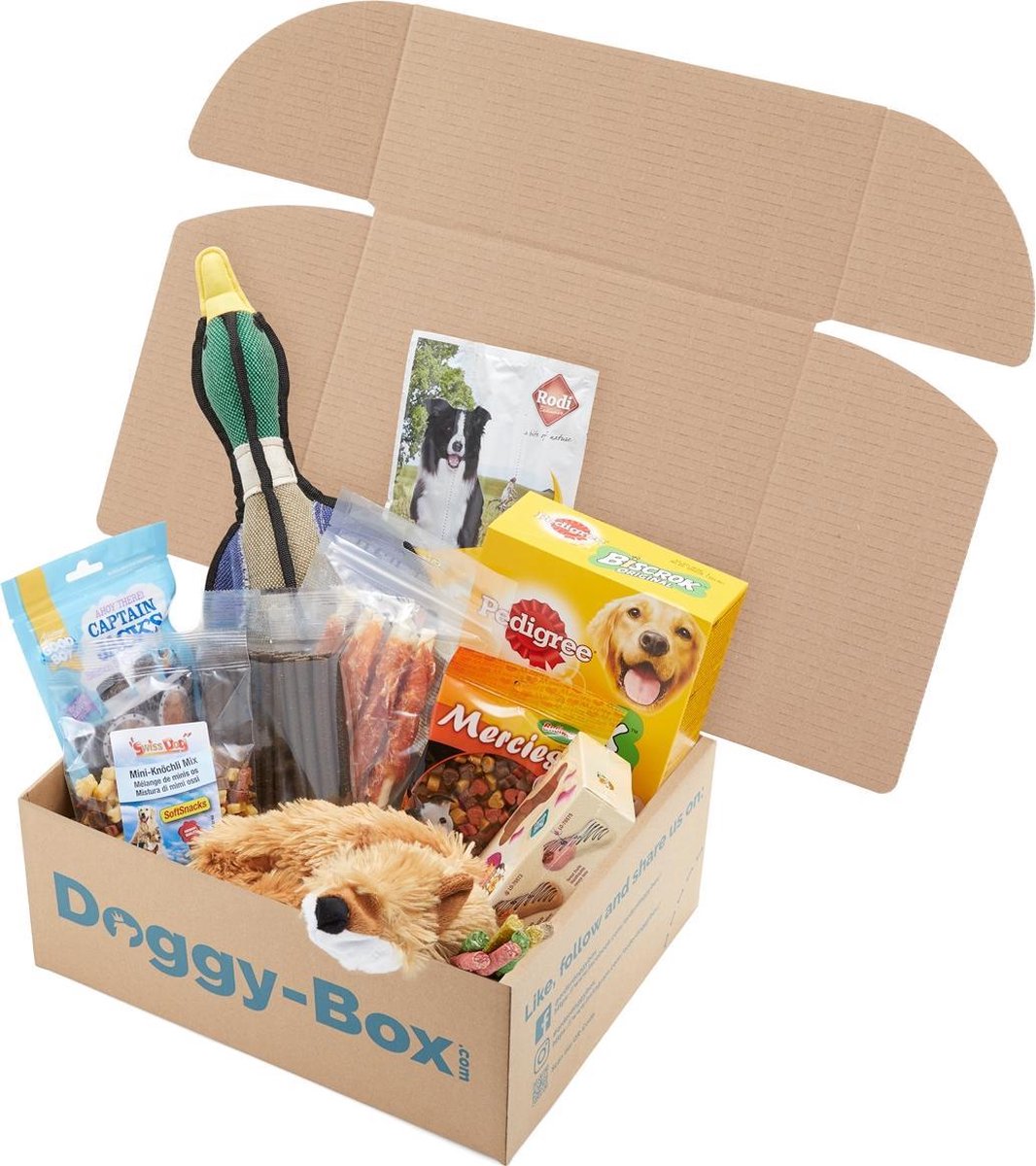 Doggy-box Premium - Hondensnack/Hondenspeeltjes - Assorti | bol.com