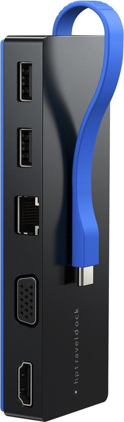 HP USB-C Travel Port Replicator USB 3.0 (3.1 Gen 1) Type-C Zwart | bol