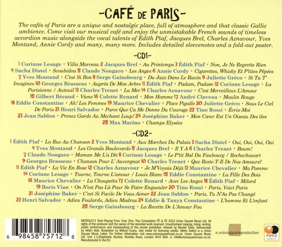 Various - Cafe De Paris, various artists | CD (album) | Muziek | bol.com