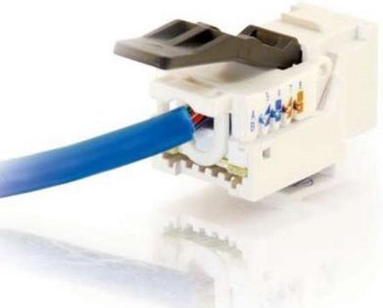 C2G Cat6 RJ45 UTP Toolless Keystone Jack RJ45 Wit | bol.com