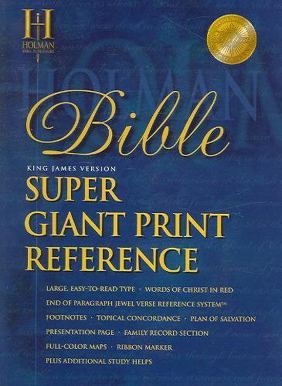 Super Giant Print Reference Bible-KJV | 9781586401863 | Boeken | bol