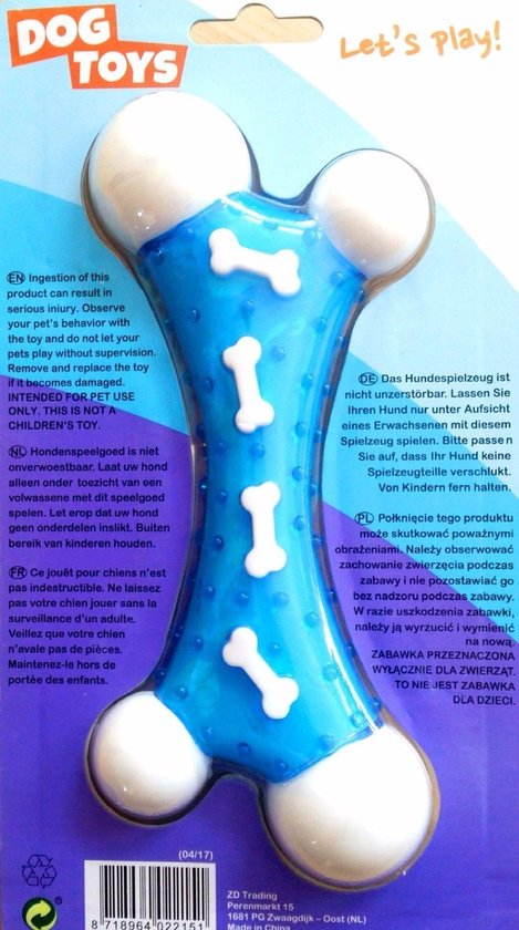 Nylon bot | Hondenspeelgoed | 17.5 cm | Nylone Bone | Honden | Bot ...
