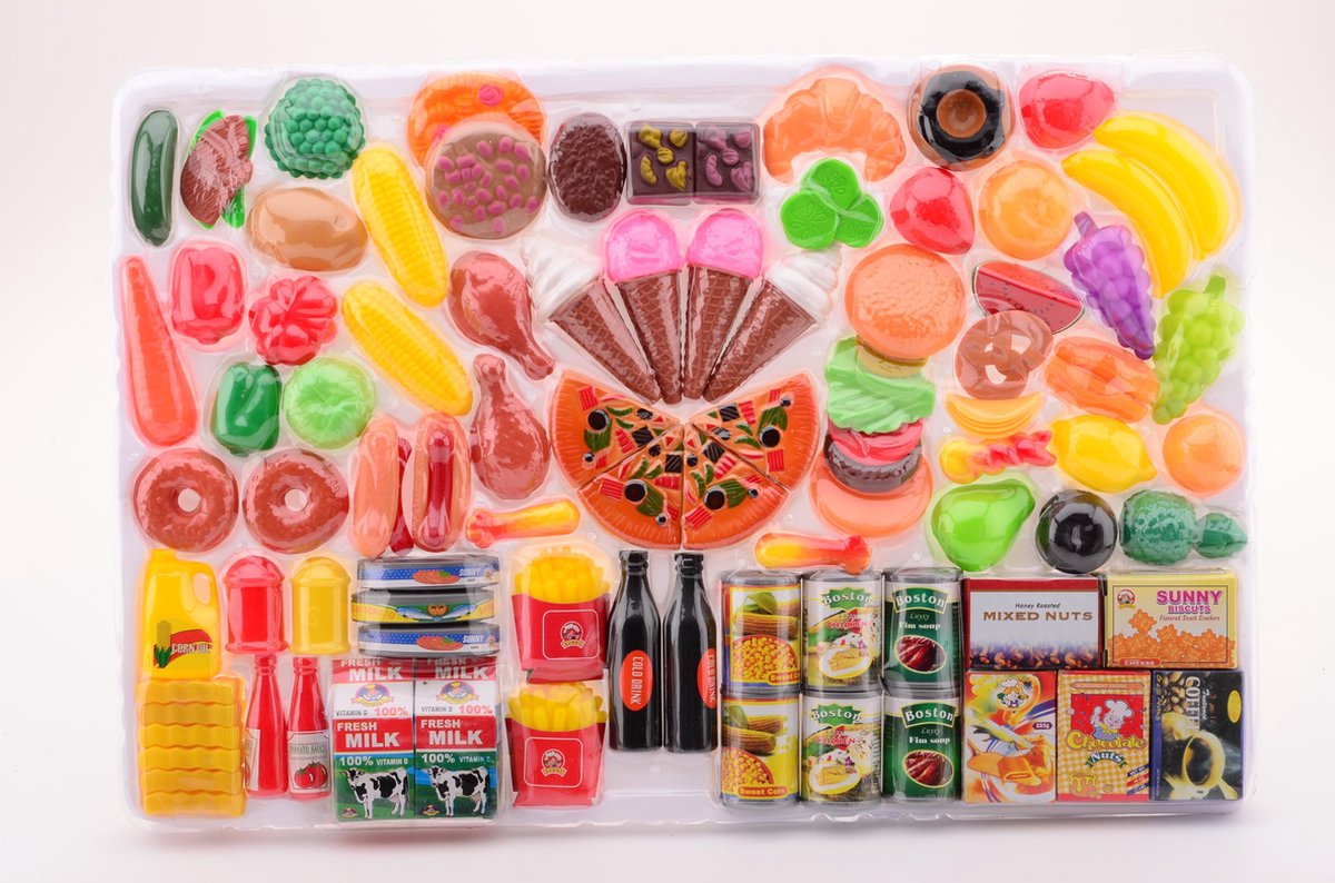 Speelgoed Eten - Set 114 delig - Namaak Etenswaren | bol