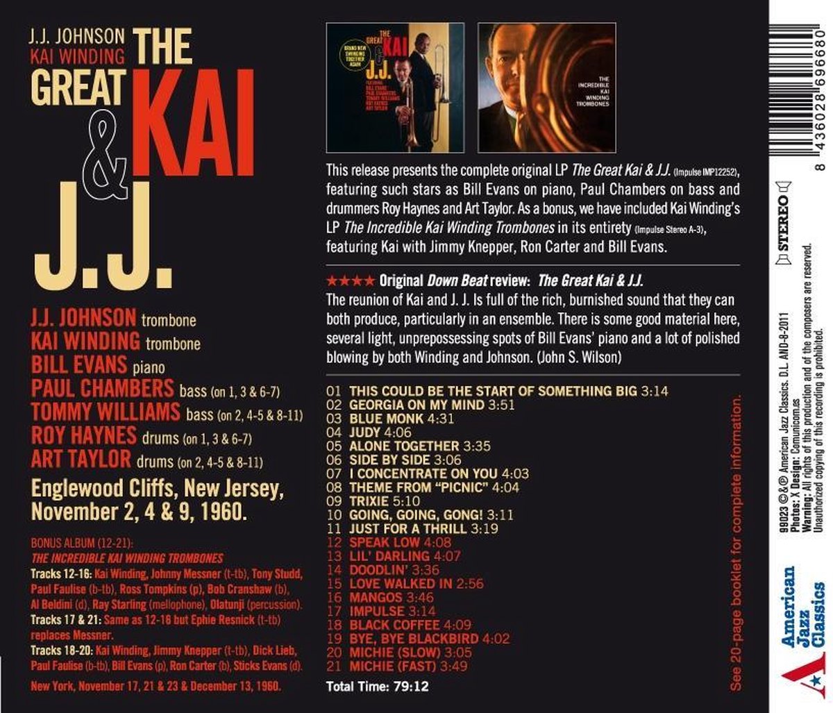 Great Kai & J.J., Kai Winding | CD (album) | Muziek | bol.com