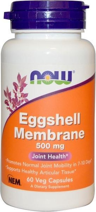 Eggshell Membrane 500 mg (60 Vegetarian Capsules) - Now Foods | bol