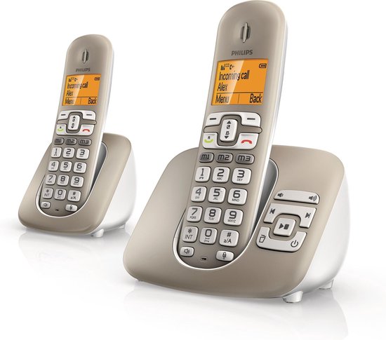 Philips SoClear XL3952S/DE DECT-telefoon Nummerherkenning Zilver ...