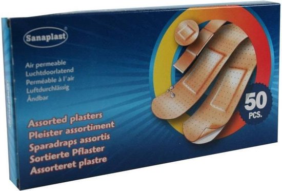 Pleister Assortiment - Luchtdoorlatend - 50 Stuks | bol