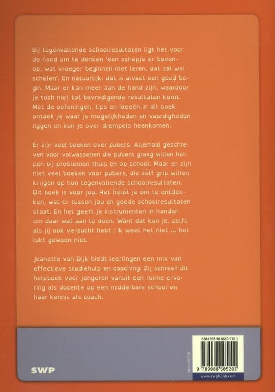 Ik weet niet, het lukt gewoon niet, Jeanette van Dijk | 9789088505201 | Boeken | bol