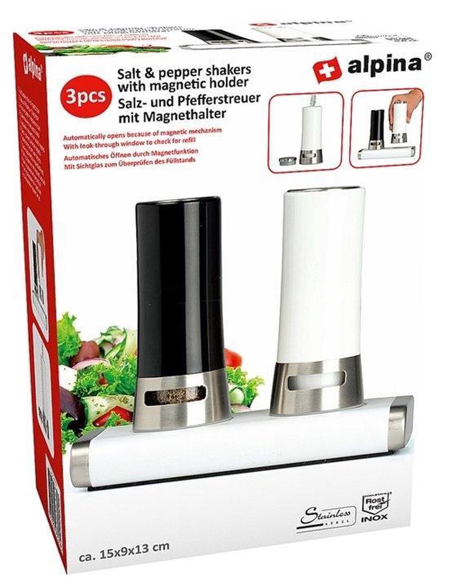 Alpina Peper & Zoutstel - Magnetisch | bol.com