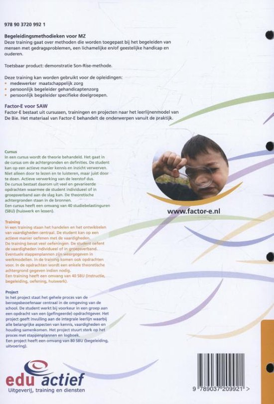 Factor-E - Begeleidingsmethodieken voor MZ Saw niv. 3 en 4 Training werkboek, Klaas... | bol