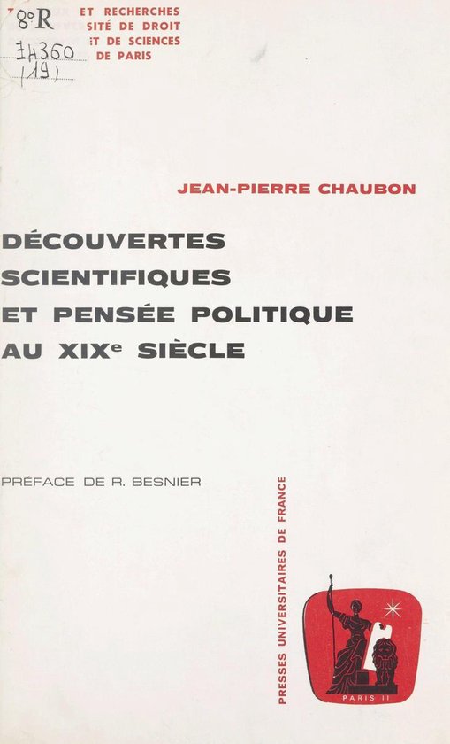 Découvertes scientifiques et pensée politique au XIXe siècle (ebook ...