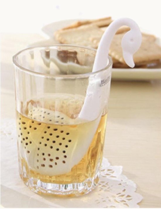 Set van 4 stuks - Thee filter Wit Zwaan, Thee ei, Thee infuser, Losse ...