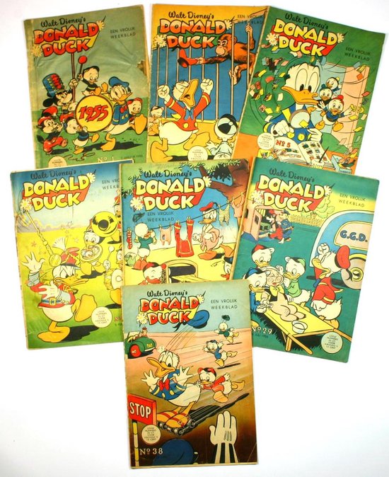 Donald Duck Weekblad jaargang 1955 - compleet, Walt Disney Studio`s ...