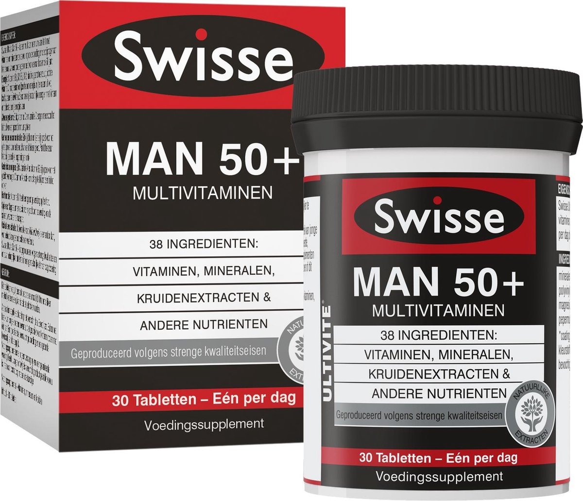 bol.com | Swisse MAN 50+ Multivitaminen Voedingssupplement - 30 tabletten