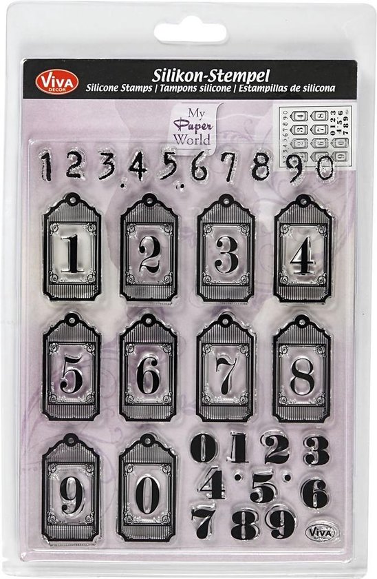 Viva decor silicone stempel Zahlen | bol