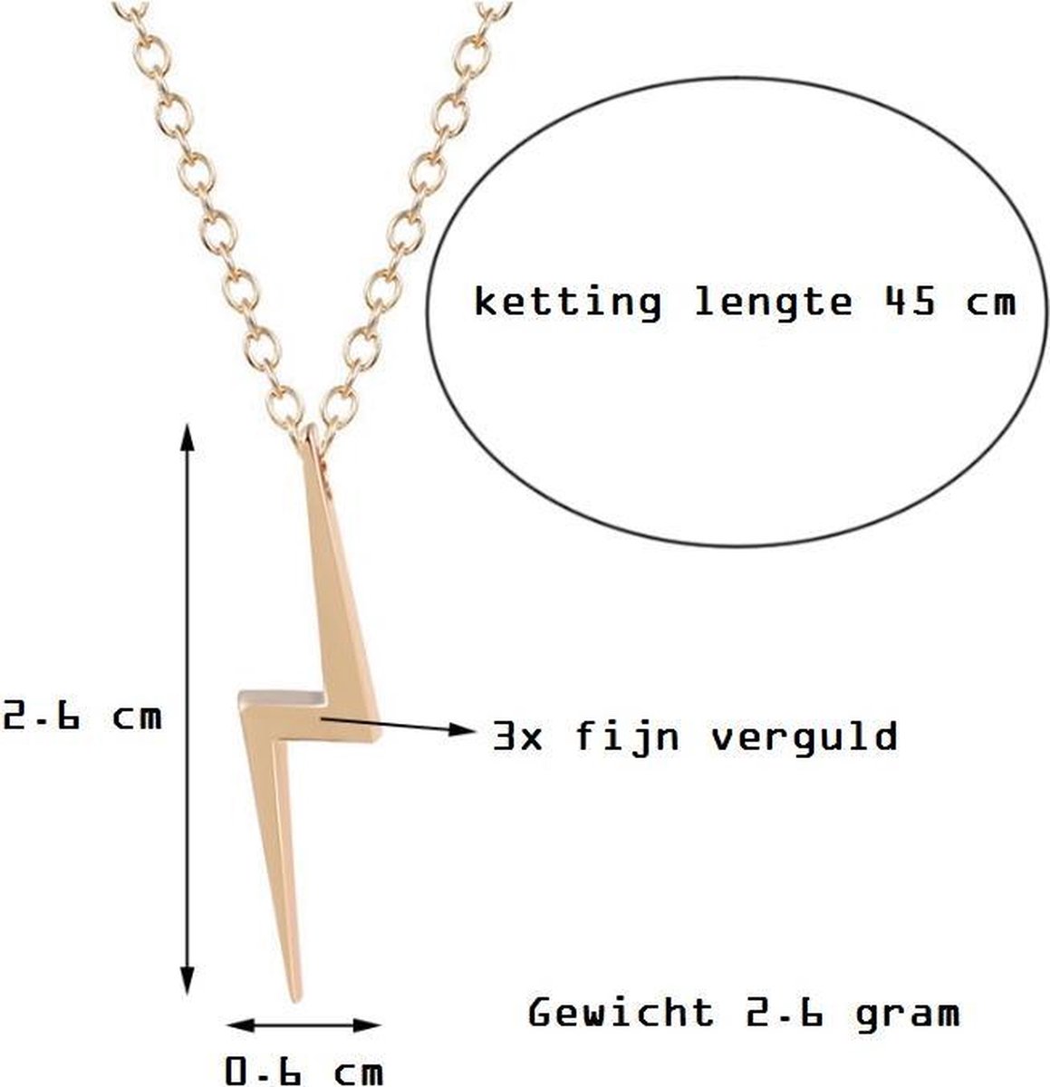 Harry Potter Ketting Bliksem - Lightning | bol.com