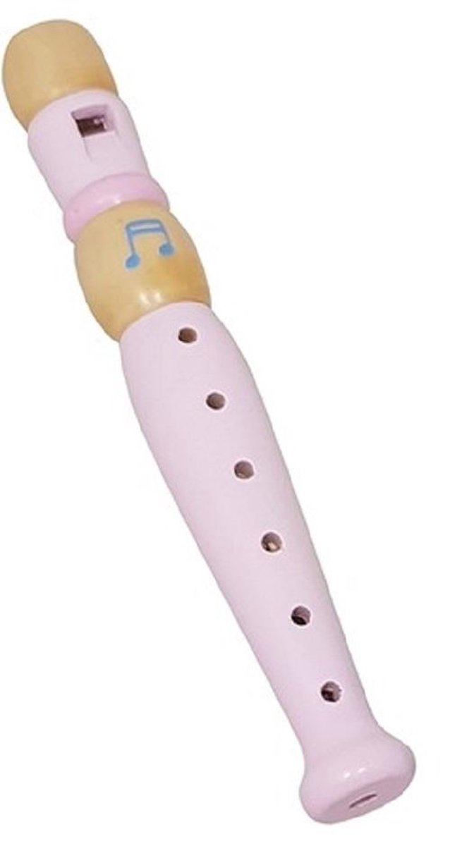 Houten blokfluit en mondharmonica roze | bol.com