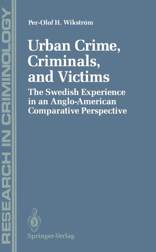 Research in Criminology - Urban Crime, Criminals, and Victims (ebook ...