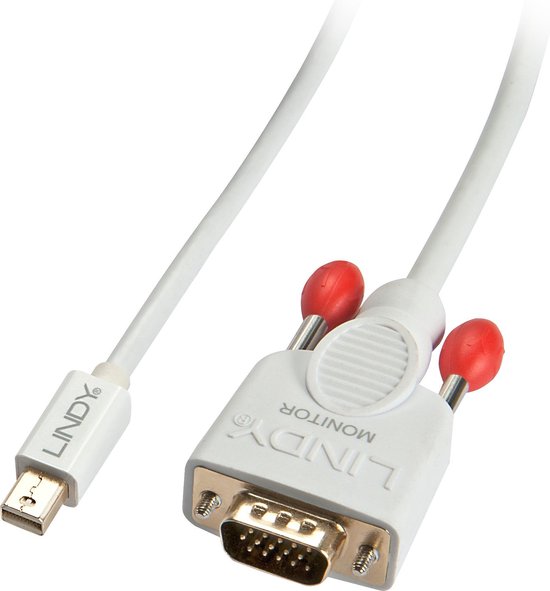 Lindy 41966 tussenstuk voor kabels Mini Displayport VGA Wit | bol.com