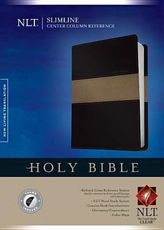 NLT Slimline Center Column Reference Bible, Indexed | 9781414391113 ...