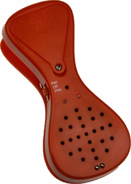 Praatknop in de leuke vorm van een wasknijper. (Talking PEG) - Oranje | bol