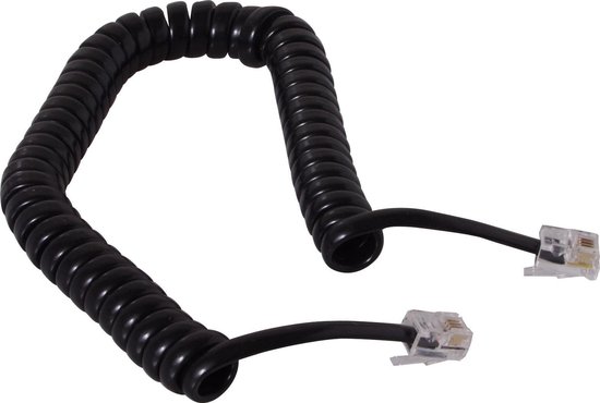 Profoon HK-36ZT Telefoon Kabel - 3,6 meter lengte - RJ11 - Zwart | bol