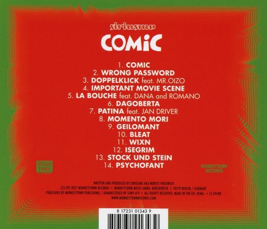 Siriusmo - Comic, Siriusmo | CD (album) | Muziek | bol.com