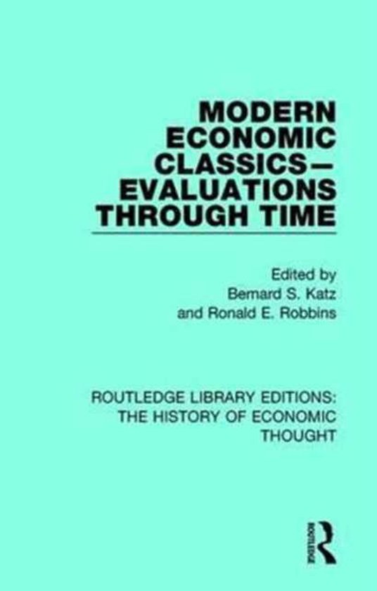 Routledge Library Editions: The History of Economic Thought- Modern ...