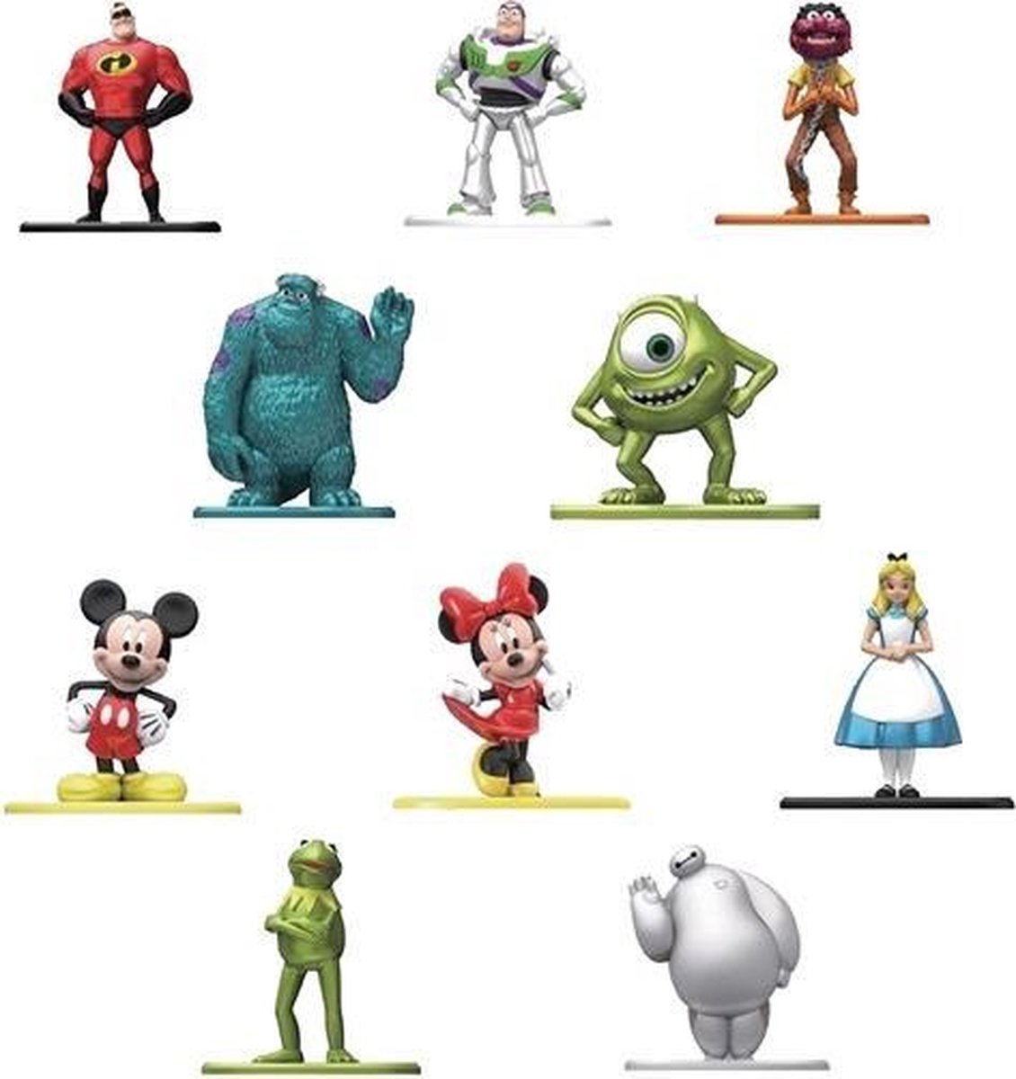 Disney Nano Metalfigs - Disney & Disney Pixar (10 Pack) Mini Figures ...