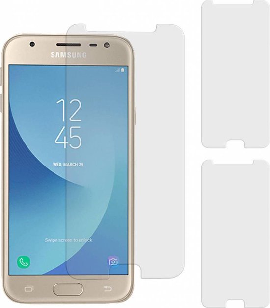 MP case 3 Stuks Samsung Galaxy J3 2017 Tempered Glass Screen Protector ...