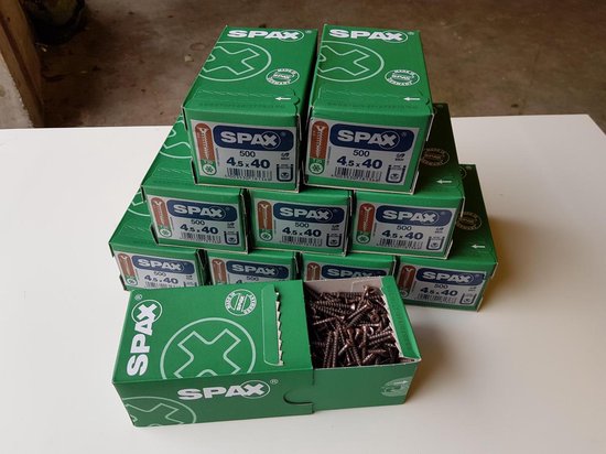 Spax TORX schroeven T20, 4,5 x 40 500 Stuks Spaanplaatschroeven | bol.com